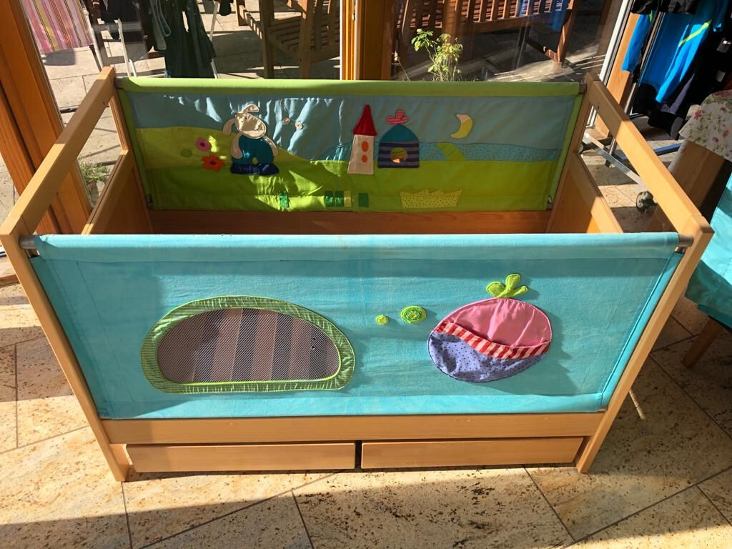 Wehrfritz Krippenbett "Laura" - Haba Kinderbett Kitabett Babybett ...