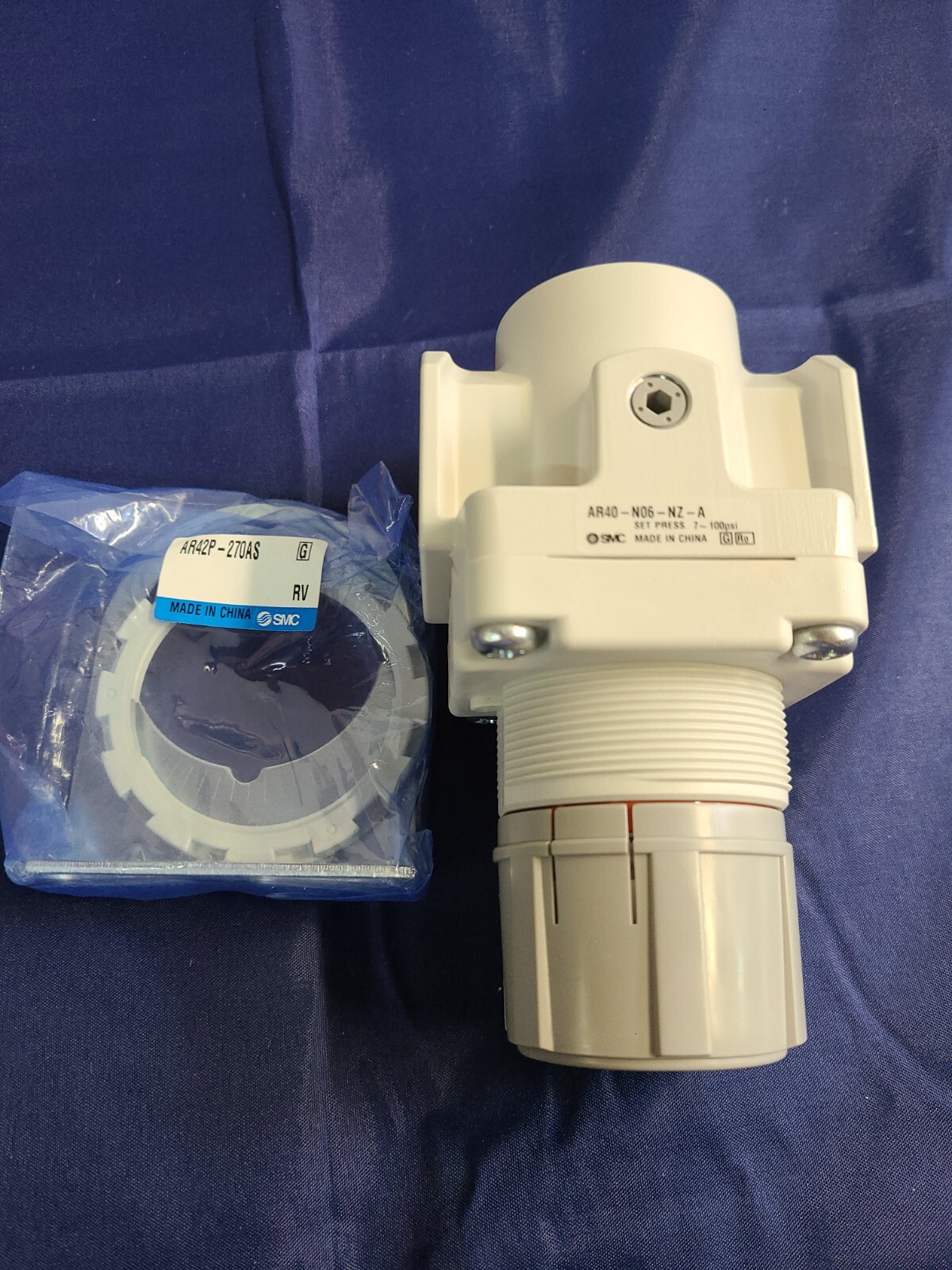 1 SMC AR40-06-NZ-A regulator Press Adjustment 7-100psi | eBay