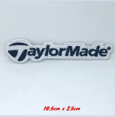 Taylormade Golfer Badge BLACK Hat logo Embroidered Iron on Sew on Patch ...