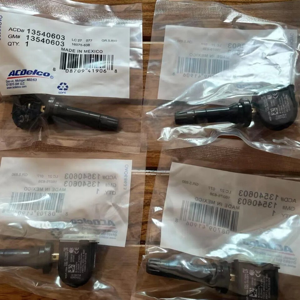 4Pcs Genuine 13540603 OEM TPMS Tire Pressure Sensor for GMC Chevy Buick ...