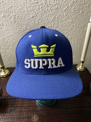 Supra Snapback Hat Blue Green Starter Adjustable Embroidered Cap | eBay