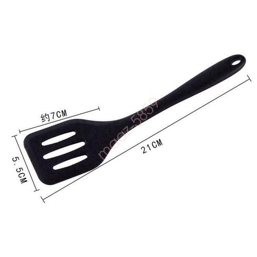 NEW Silicone Spatula Non stick Fish Slice Egg Turners Kitchen Utensil ...