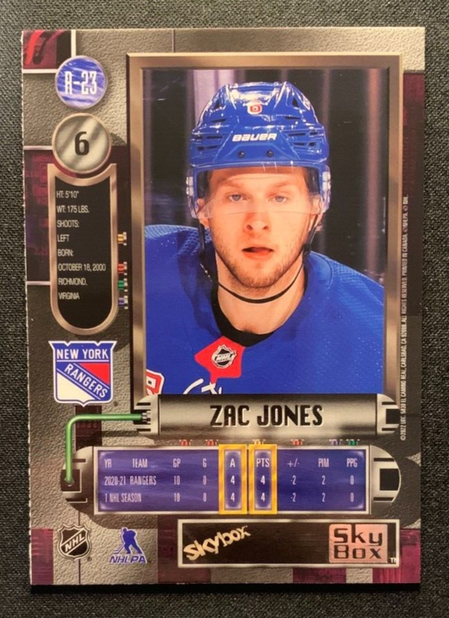 2021-22 Skybox Metal Universe 1997-98 Retro #R-23 Zac Jones RC Rangers ...