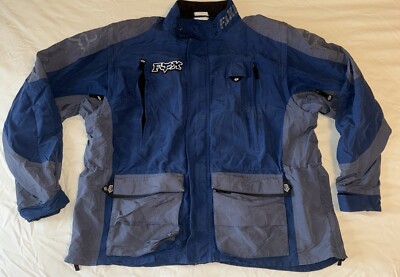 Vintage Fox Racing Jacket Size M Blue Z8 | eBay