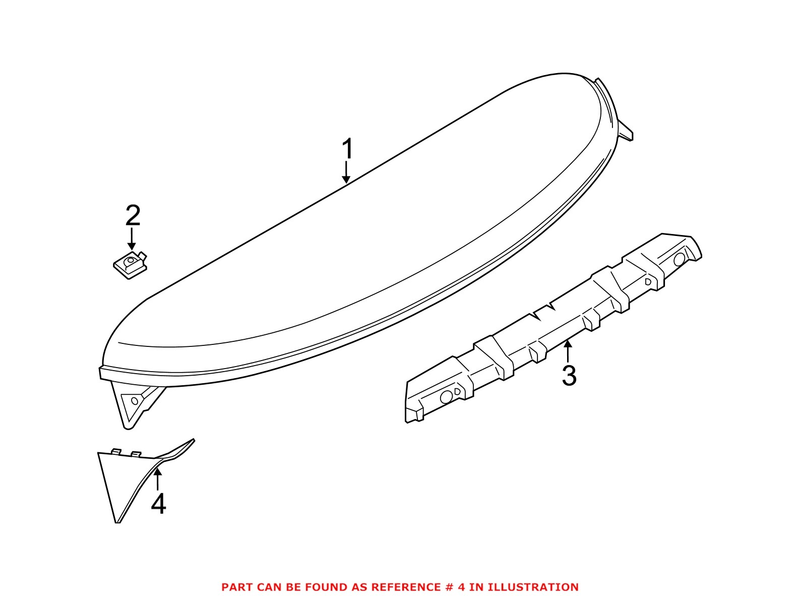 For Mini Genuine Spoiler Cap 51627360326 | eBay