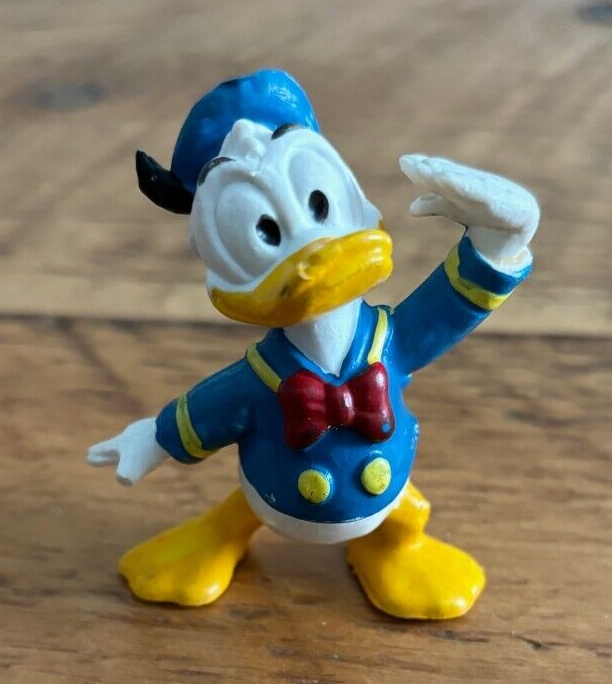 Walt Disney Donald Duck SALUTING 2.5" PVC Figure Vintage | eBay