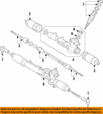 45503-39135 Toyota End sub-assy, steering rack 4550339135, New Genuine ...