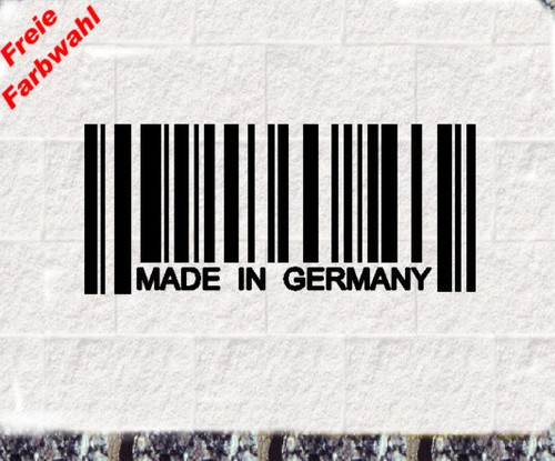 Made in Germany Aufkleber Stichcode Barcode Sticker OEM JDM style ...
