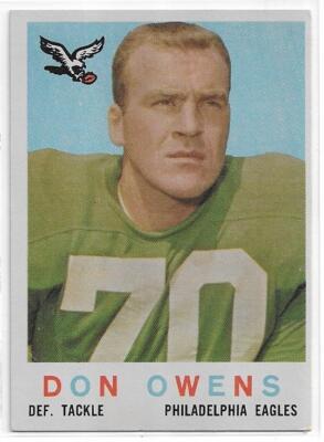 DON OWENS 1959 Topps Football card #47 Philadelphia Eagles EX+/NR MT | eBay