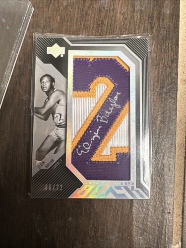 2007 ud black ELGIN BAYLOR number auto patch 20/22 3 Days Only HOF ...