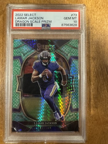 2022 Select Lamar Jackson Dragon Scale Prizm Concourse Level 7/89 ...