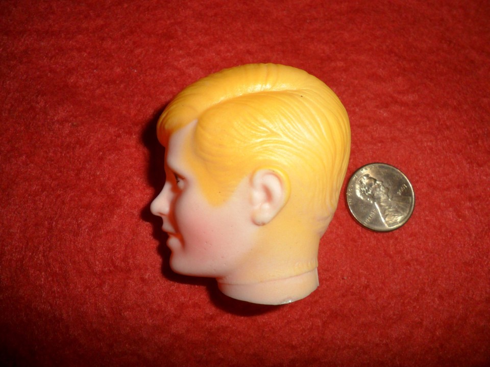Vintage Vinyl Ken-like Man Head with Blond Hair and Blue Eyes | eBay