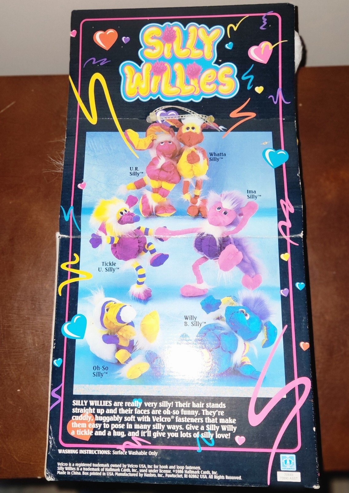 VINTAGE HASBRO Hallmark SILLY WILLIES NYLON PLUSH 80S RARE New "U So ...