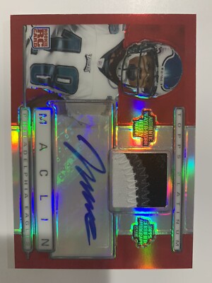 2009 TOPPS PLATINUM JEREMY MACLIN RC AUTO REFRACTOR 4 CLR JERSEY #4/10 ...