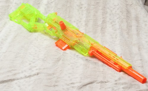 Nerf N-Strike Longstrike CS-6 Sonic Green Bolt Action Springer Blaster ...