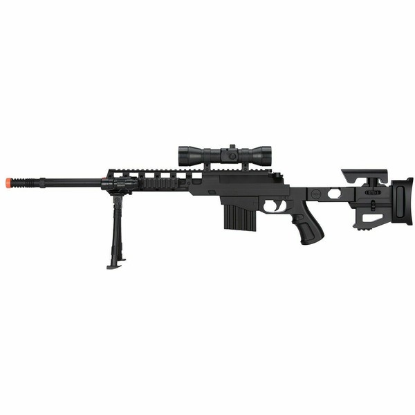 Returned UK Arms P1402 Spring Airsoft BB Gun Sniper Rifle Folding Stock ...