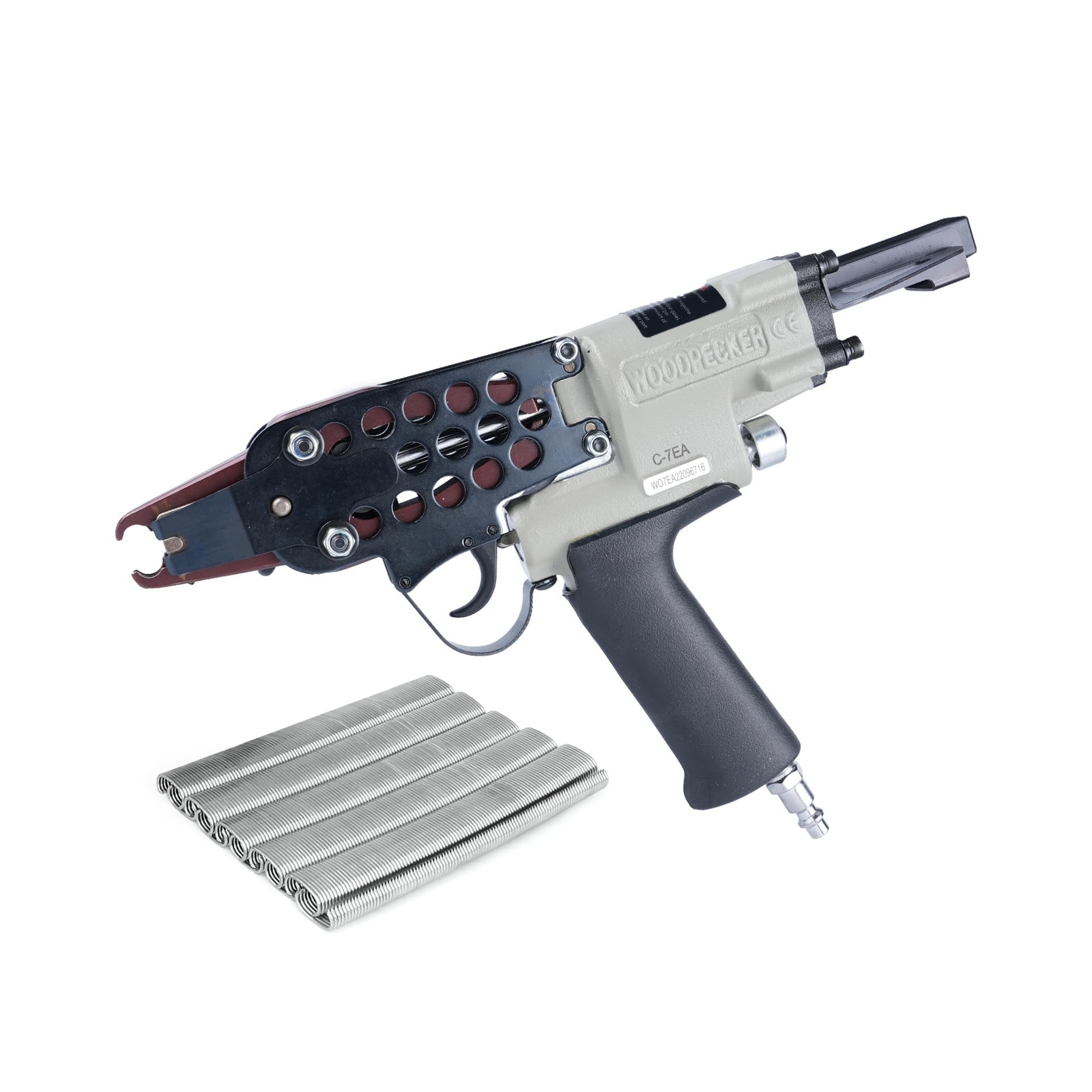 Woodpecker C-7EA 15 Gauge Pneumatic Hog Ring Gun Kit, 3/4-Inch Crown ...