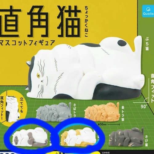 Right Angle Cat Mascot Figure Siamese Cat Brown White Cat Gacha Gacha ...