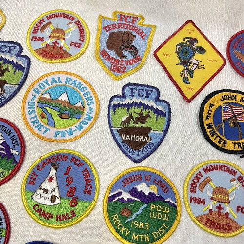 Vintage 1970s-1980s Royal Rangers Pow Wow Embroidered Patches FCF Used ...