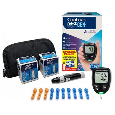 CONTOUR NEXT GEN Blood Glucose Monitoring System – All-In-One Kit | eBay