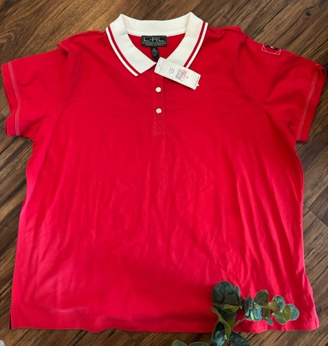 NWT Lauren Ralph Lauren LRL Polo Shirt Size 3X Monogram Embroidered ...