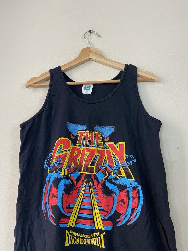 Vintage 90’s California Adventure’s The Grizzly Roller Coaster Graphic ...