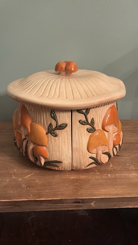 Vintage 1970’s Mushroom Divided 4 Section Canister Set | eBay
