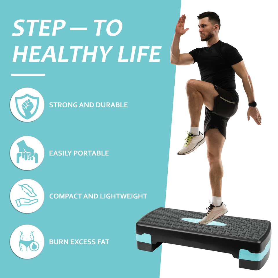 Non Slip Aerobic Stepper Yoga Step Board Gym Fitness Exercise Cardio ...