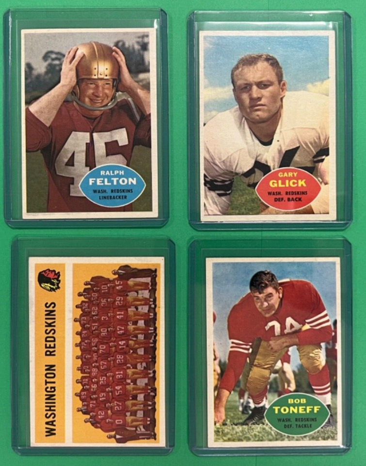 1960 TOPPS FOOTBALL COMPLETE SET 1-132 HIGH GRADE EX-MT+ - NM+ WELL ...