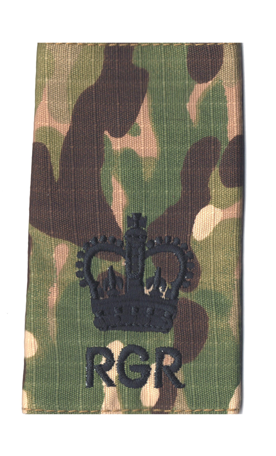 Pair Black on Multicam / MTP Match RGR Royal Gurkha Rifles Rank Slides ...