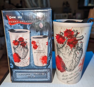PENNY DREADFUL MUG White Ceramic Blood Stain Travel Mug | eBay