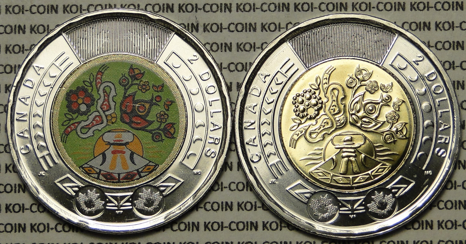 BU 2x Canada 2023 National Indigenous Peoples Day coloured plain $2 ...