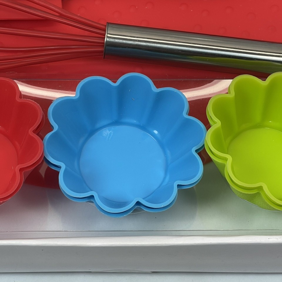 Silicone Cupcake Baking Set Essential Tools For Everyday Baking Kitchen ...