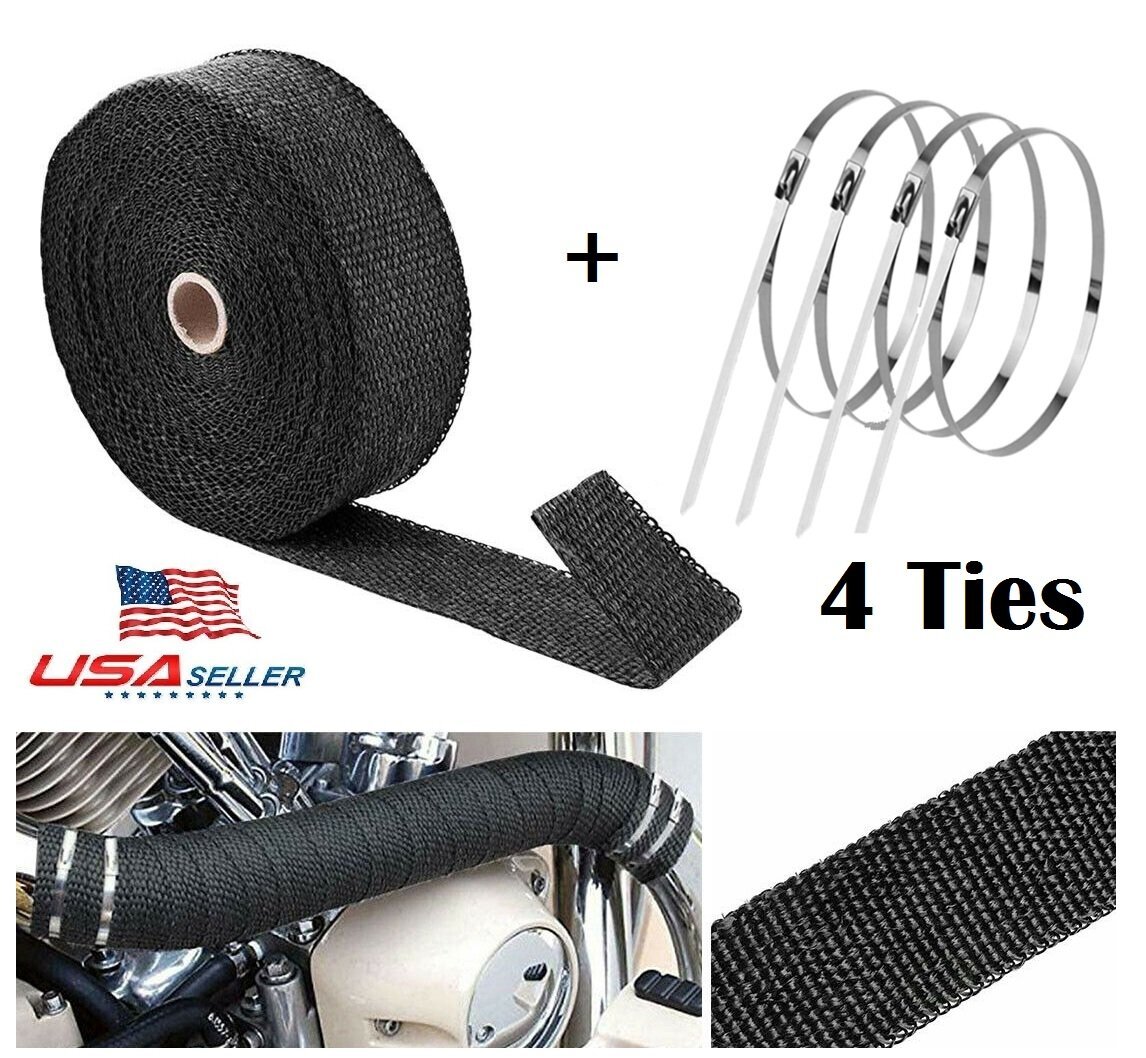 Auto Exhaust Pipe Insulation Tape Muffler Parts Manifolds Replacement ...