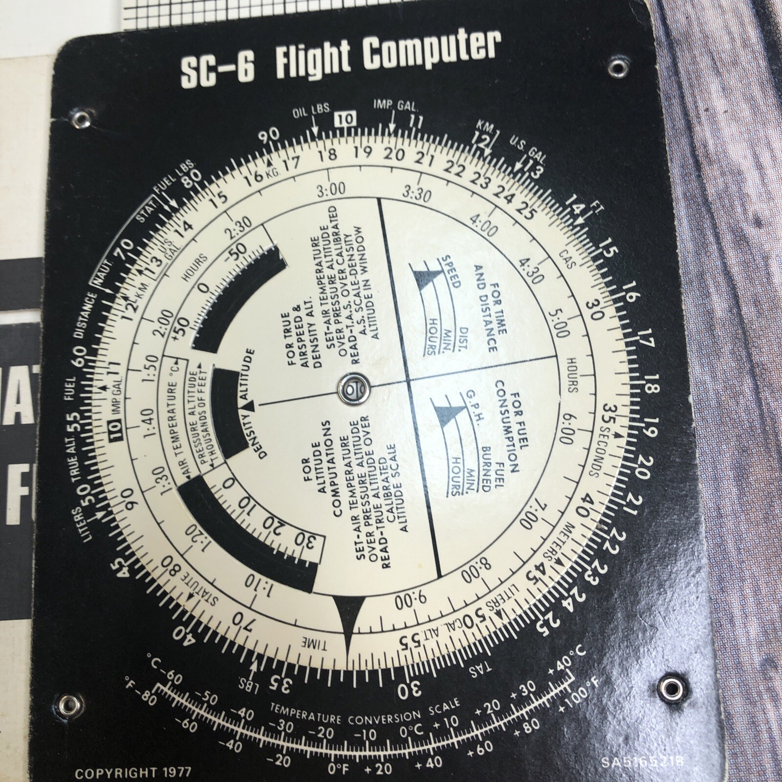 Sanderson Aviation / Aerospace Fundamentals SC-6 Flight Computer (RP ...