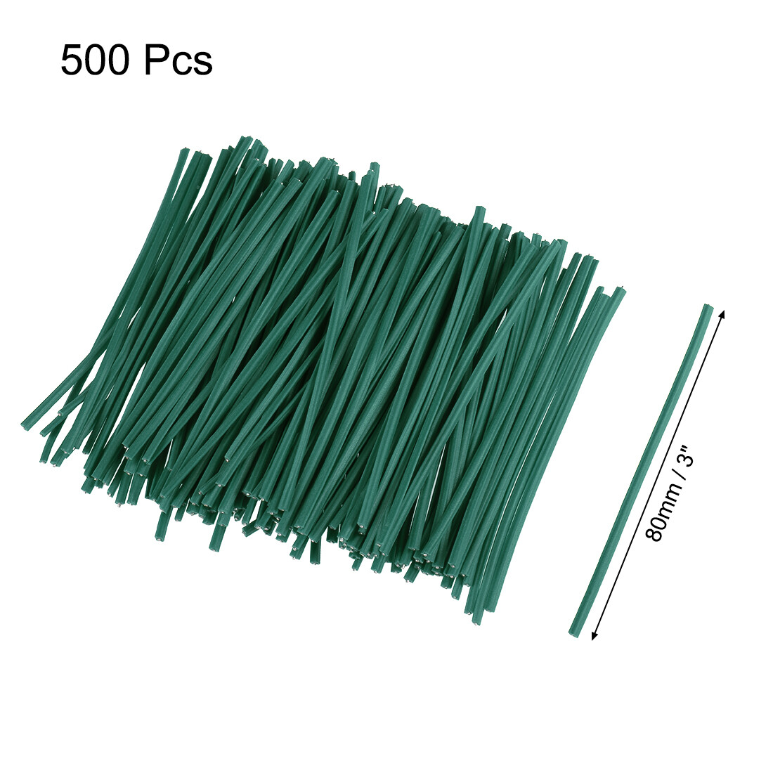 3 Inches Plastic Twist Ties Reusable Cable Cord Wire Ties Green 500pcs ...