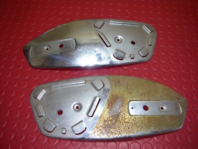 Original Tank Plates Knee Plates Tank Fairing Tank Chrome Trims MZ TS ...