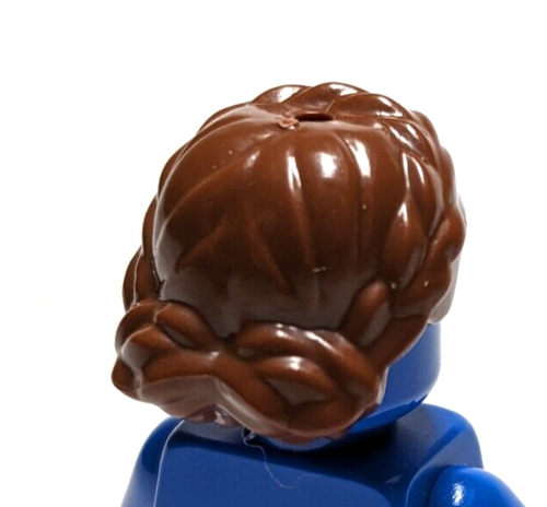 Lego - Minifigure Hair - Female, Brown, Braided, Buns | eBay