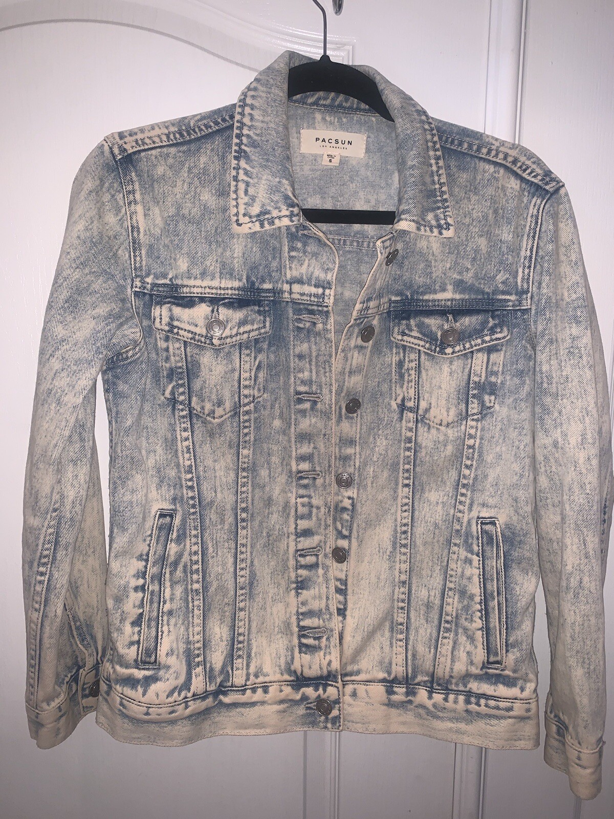 PAC Sun Blue Denim Jacket Size Small - Gem