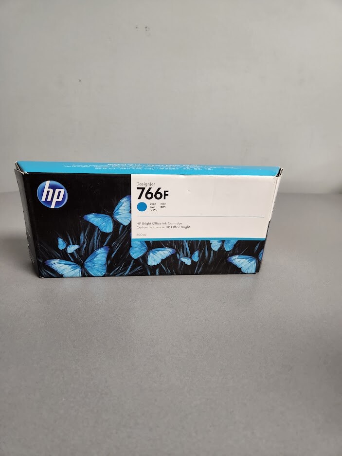 2023 GENUINE HP 766 CYAN INK 300ml P2V89A DJ XL 3600 MFP OEM for sale ...