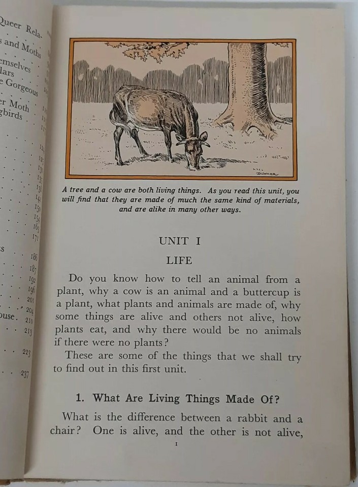 Vtg 30s 40s Elementary School Life Science Book Plants and Animals 1936 ...