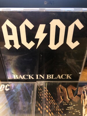 AC/DC - CD'S LOT OF (3) ORIGINAL BACK IN BLACK 1980,BALLBRAKER,STIFF ...