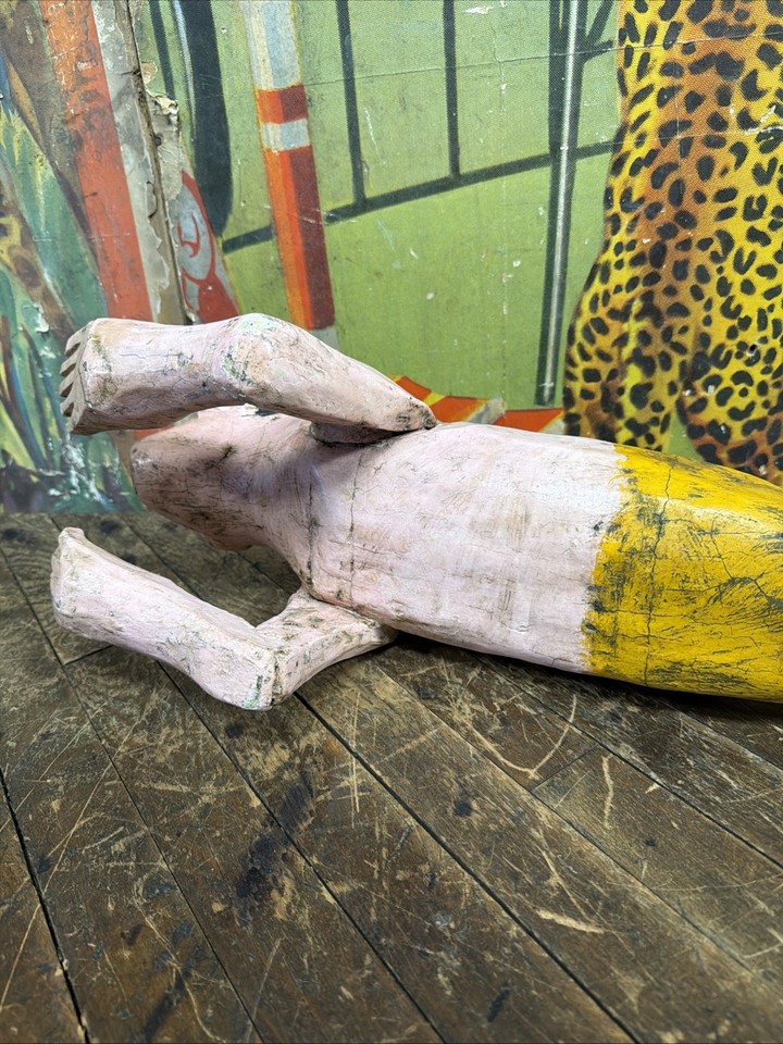 VINTAGE DULUTH MERMAID MERMAN FISHING SPEARING DECOY DFD SEA HAGG CABIN ...