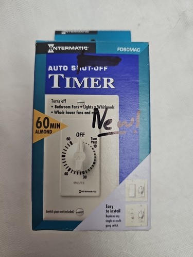 Intermatic FD60MAC Spring Wound 1-Gang Countdown Timer 60 Min NEW | eBay