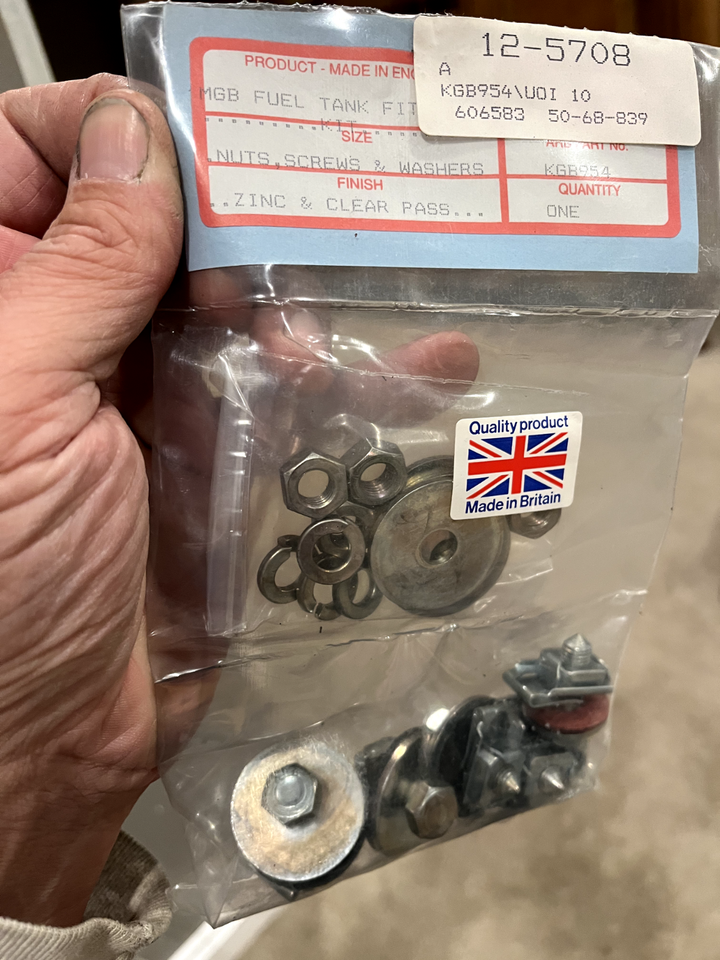 MBG parts from my shed. Pedal Pad set. Fuel tank fitting kit. Packing ...