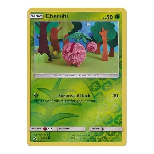 Cherubi 10/156 Reverse Holo Ultra Prism Pokemon Card NM | eBay