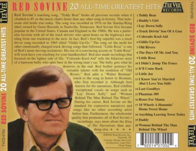 RED SOVINE - 20 ALL-TIME GREATEST HITS NEW CD 792014070024| eBay