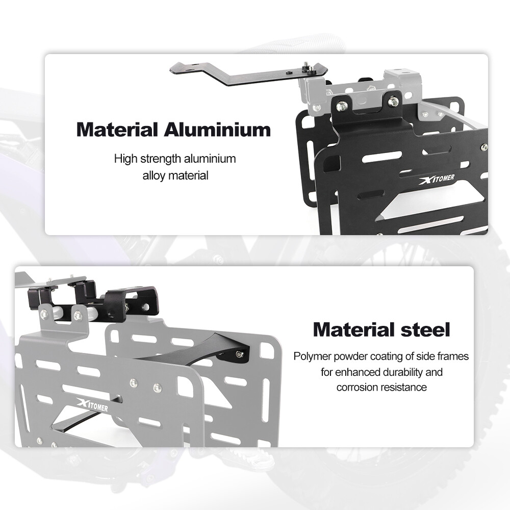 Fit For Surron light bee X Saddlebag Support Rack Side Carrier Pannier ...