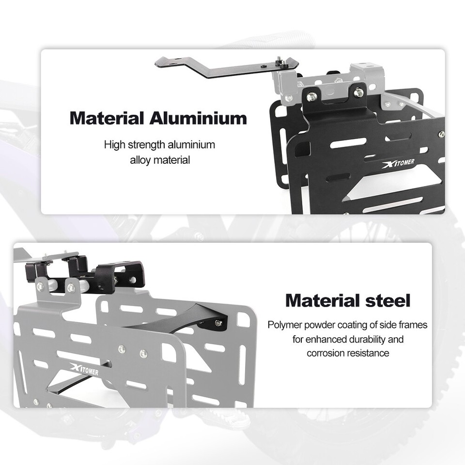 Fit For Surron light bee X Saddlebag Support Rack Side Carrier Pannier ...