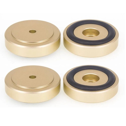 4PCS Gold Amplifier Feet For HIFI Turntable Audio Speaker Isolation Pad ...